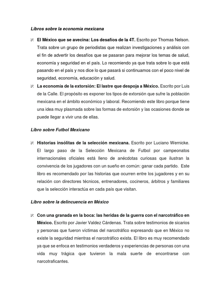 Borrador Libros | PDF | Historia