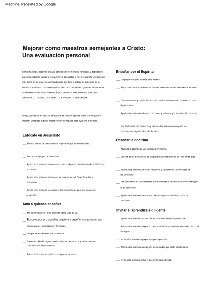 Mejorar Como Semejante A Cristo | PDF | Jesús | Fe