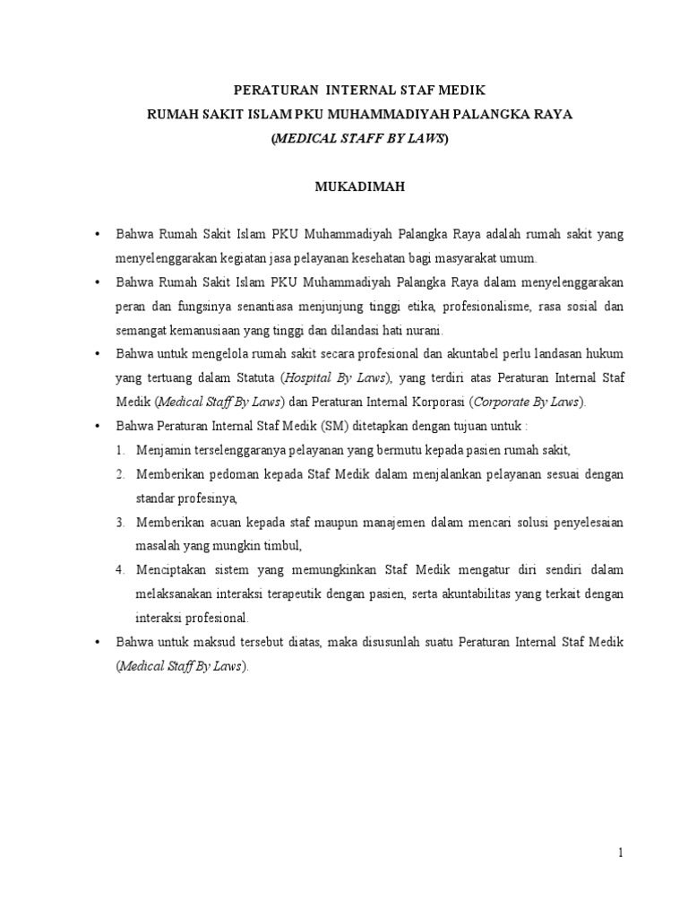 Medical Staf Bylaws | PDF