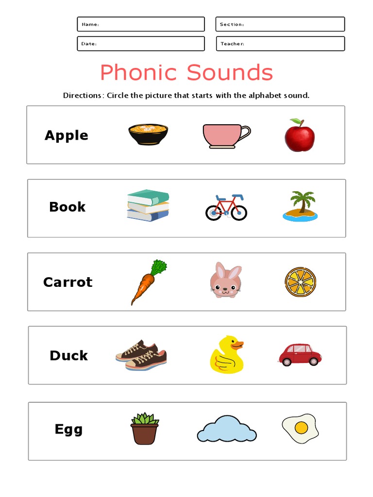 Phonic Sounds | PDF