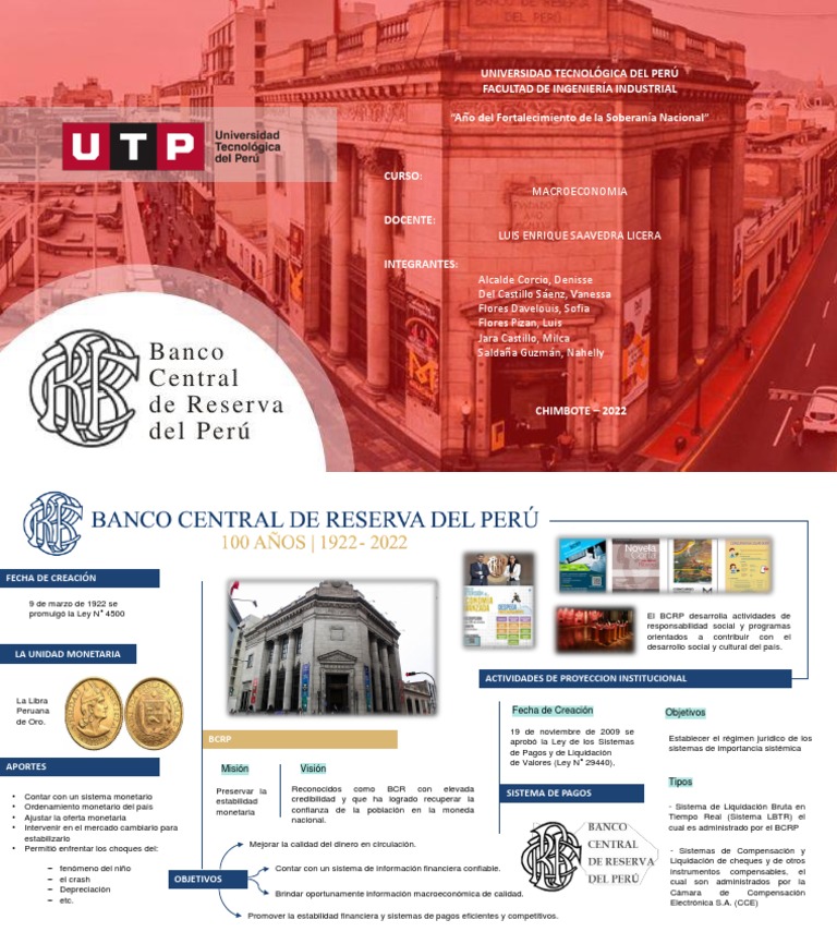 Infografia BCRP | PDF | Economias | Dinero