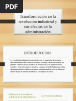 La Revolución Industrial y Sus Efectos en La Administración | PDF