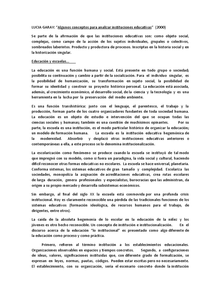 Lucia Garay | PDF | Institución | Los símbolos