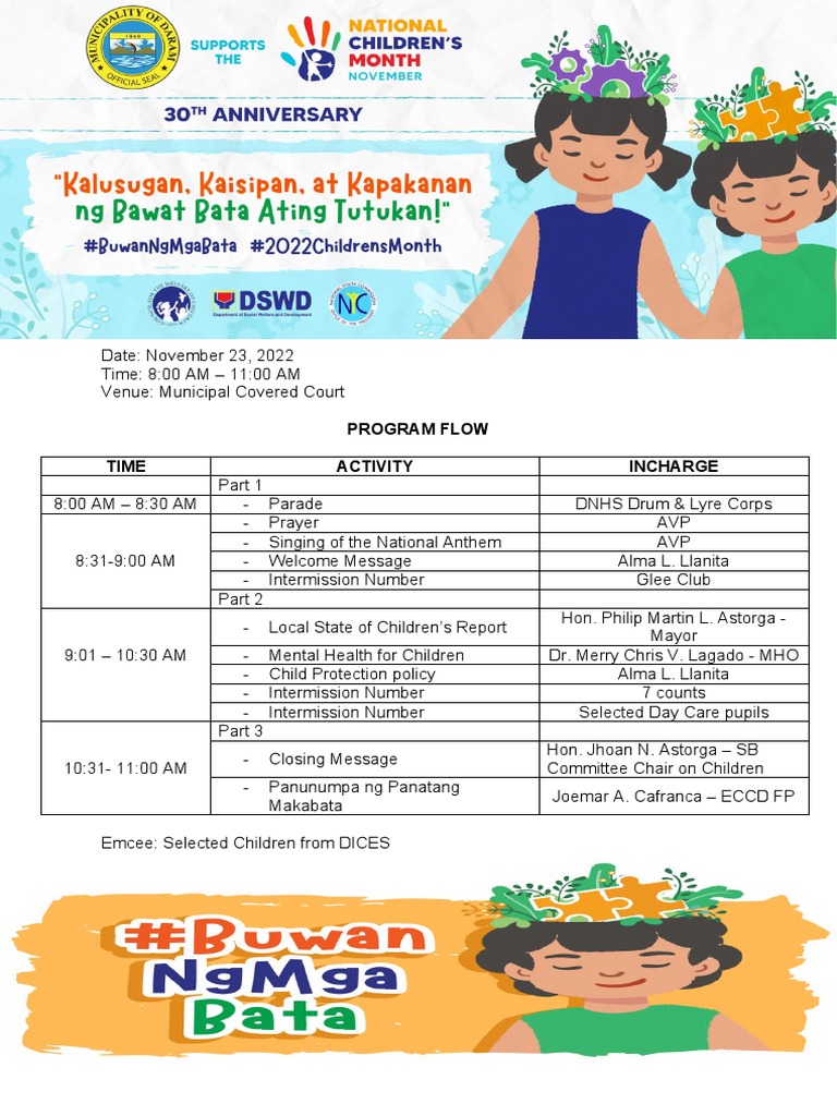 2022 Children's Month Celebration | PDF | Health Sciences