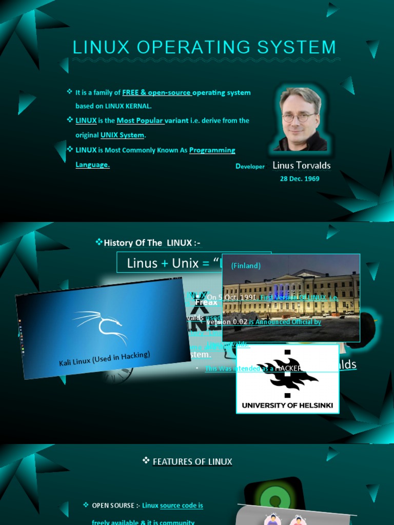 Linux Os Presentation | PDF | Linux | Operating System