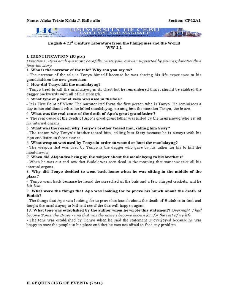 WW2.1 Tale of Tonyo The Brave (BALLO-ALLO) | PDF | Mystery, Thriller ...