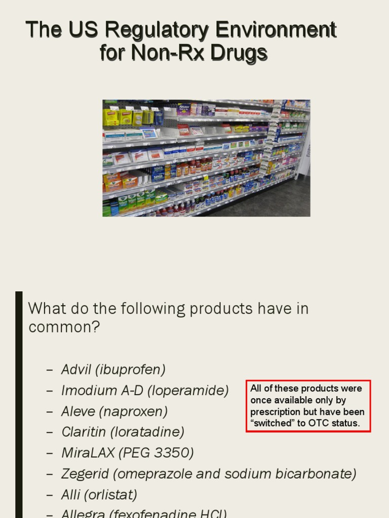 The US OTC Drug Environment | PDF | Over The Counter Drug | Food And ...