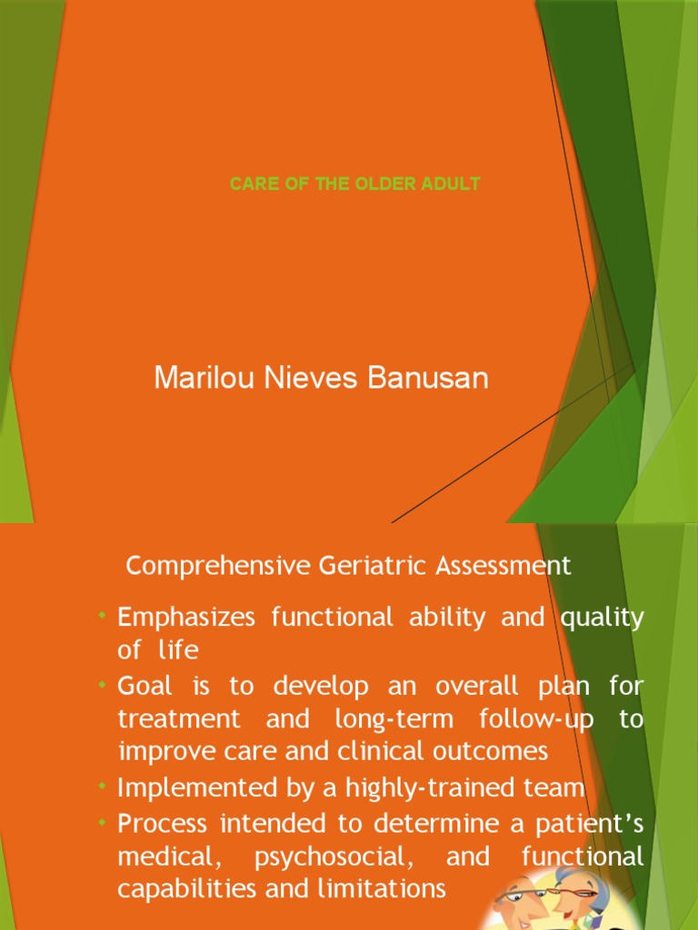 Marilou Nieves Banusan: Care of The Older Adult | PDF | Body Mass Index ...