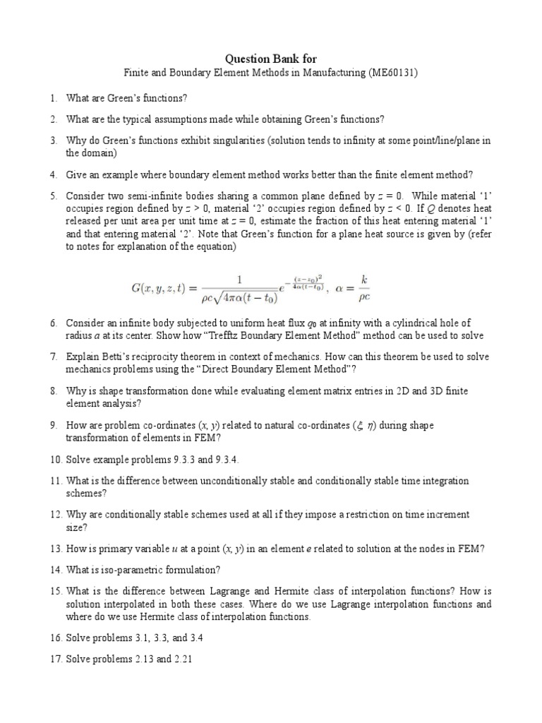 Fem Assignment 2 | PDF