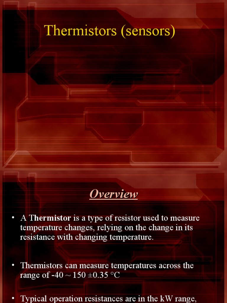 THERMISTORS | PDF | Manufactured Goods | Materials