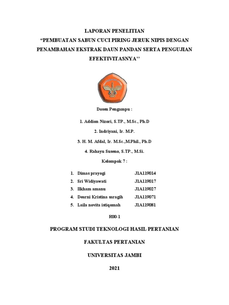 Makalah Pembuatan Sabun Cuci Piring | PDF | Bisnis | Kesehatan Holistik