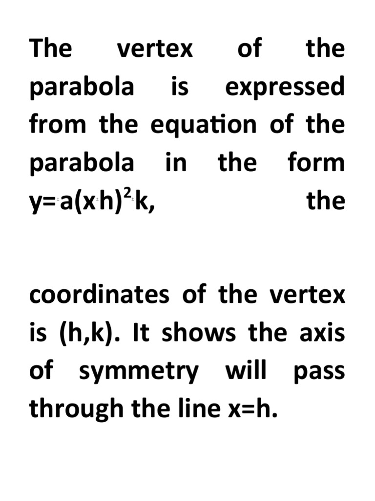 Finding Equation of A Quadratic Function | PDF