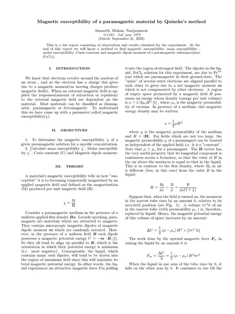 Magnetic | PDF | Magnetism | Magnetization