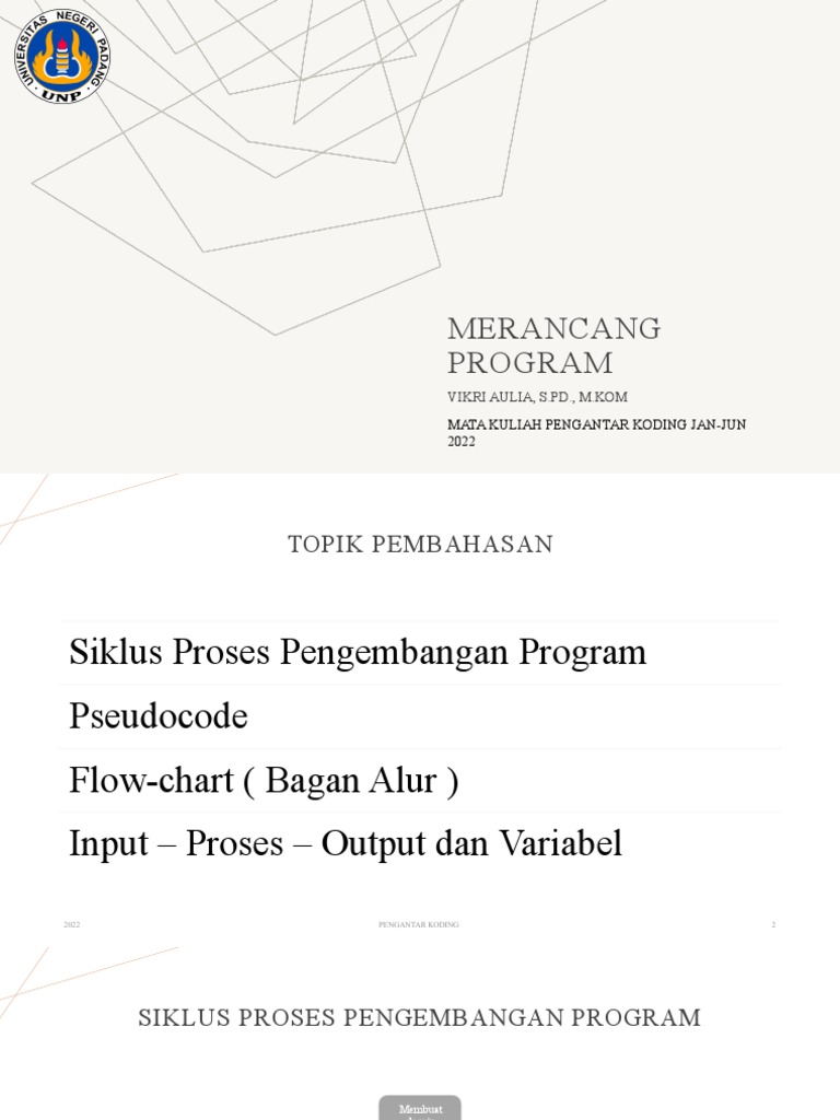 PPT3 - Merancang Program | PDF