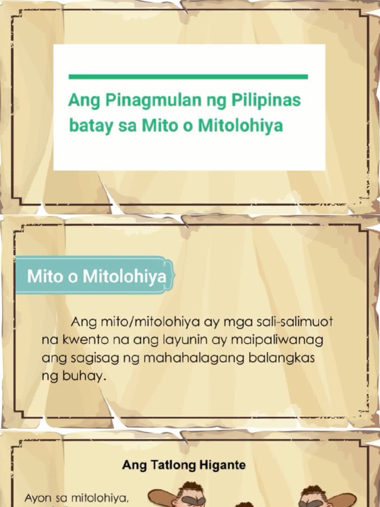 Ap5-Pinagmulan NG Pilipinas Batay Sa Mito at Relihiyon | PDF