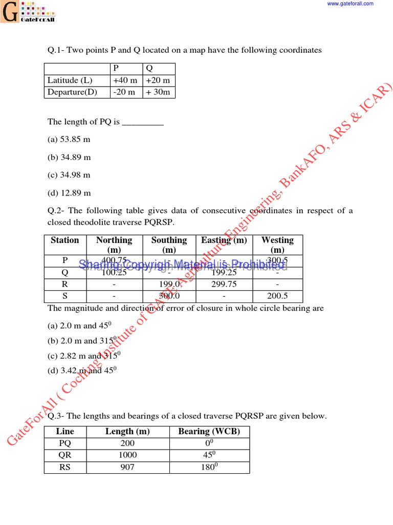 Lattitude and Longitude PDF Problem | PDF | Latitude | Surveying
