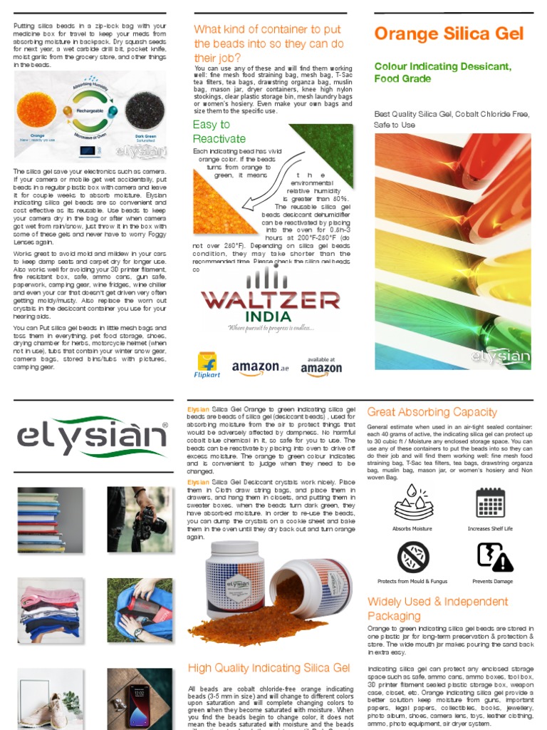 Elysian Orange Silica Gel | PDF | Materials