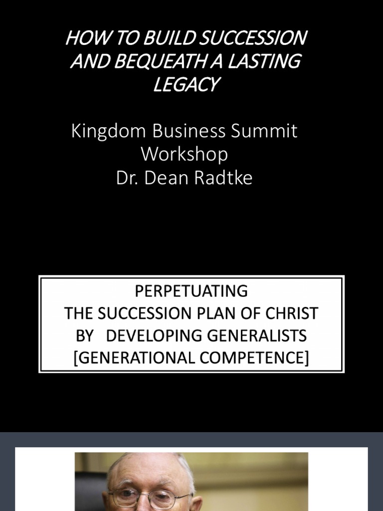 How To Build Sucession Presentation | PDF | Innovation | Cognition