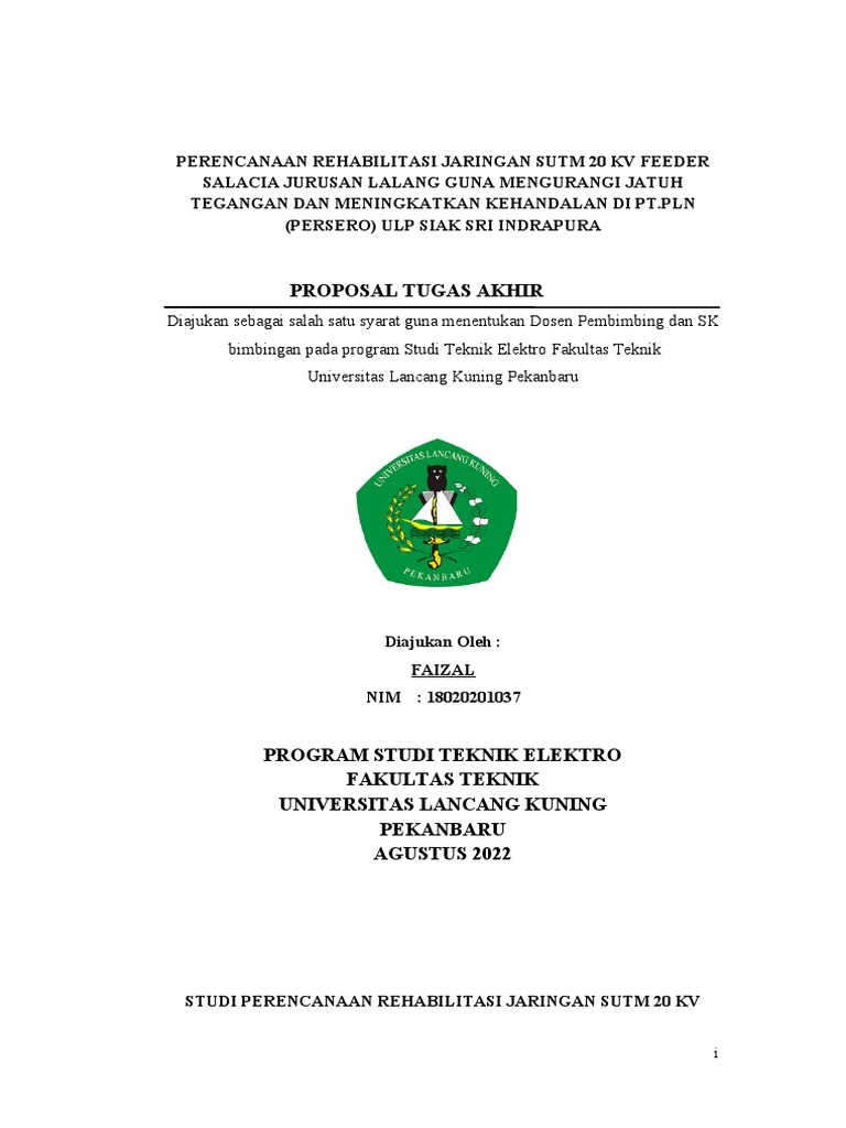 Rehabilitasi Jaringan SUTM 20 kV di PLN | PDF