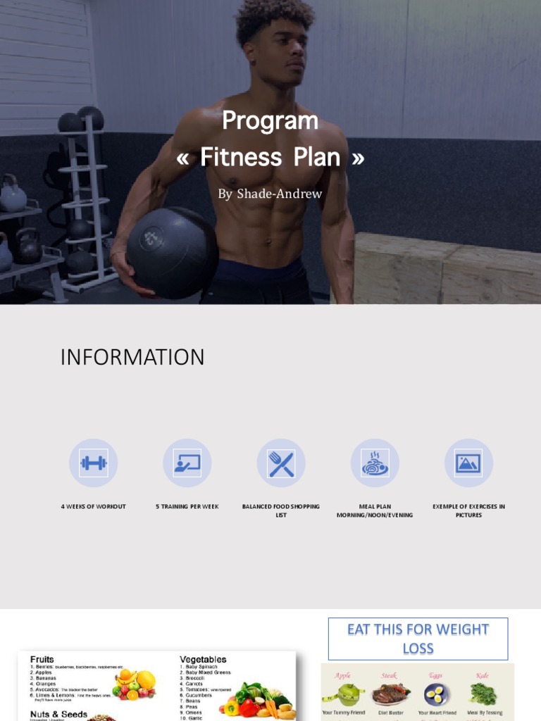 Program FITNESS PLAN BY Shadeandrew PAYHIP-1 | PDF | Arm | Weight Training