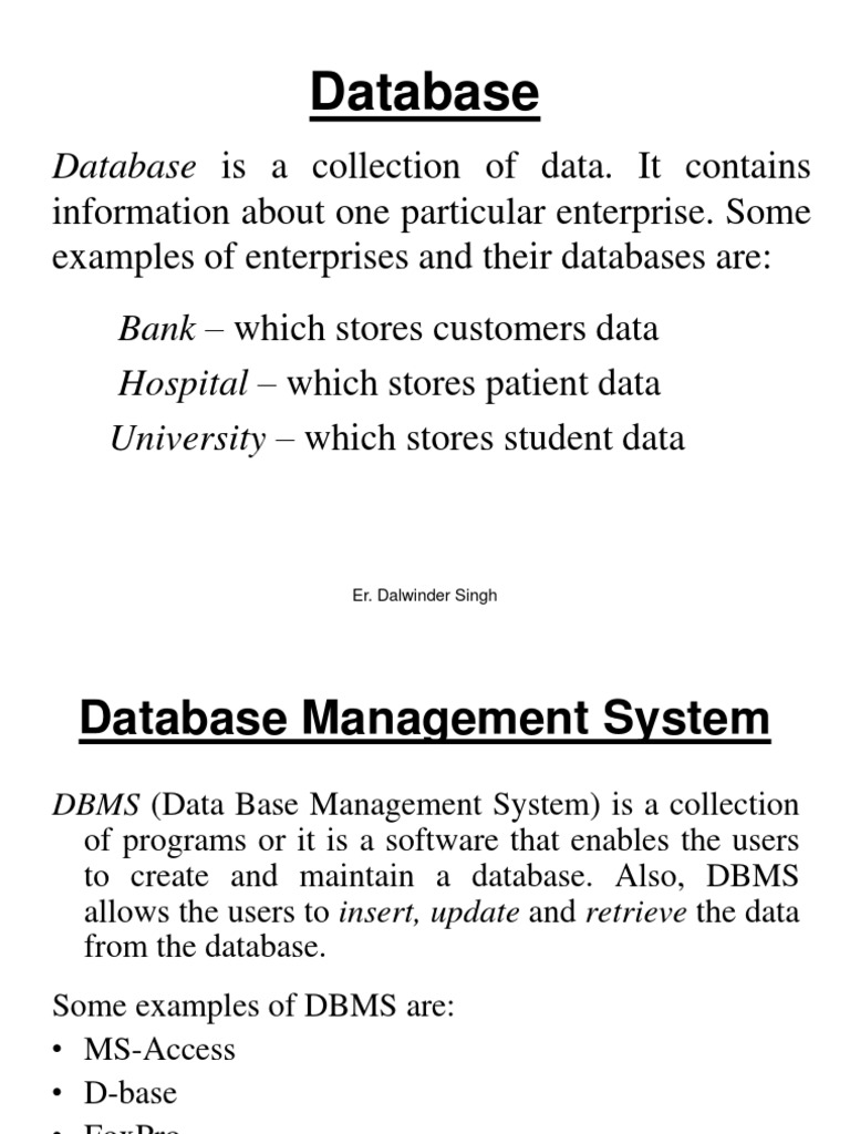 Introduction To DBMS Final | PDF | Databases | Client–Server Model