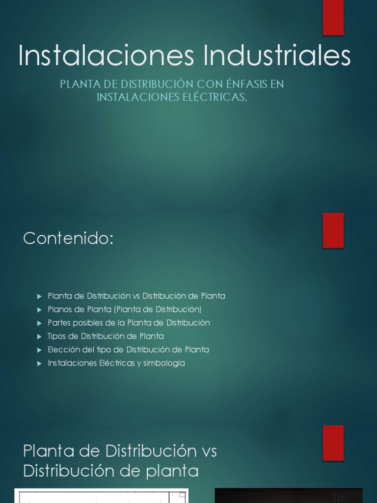 Planta de Distribución e Instalaciones Eléctricas | PDF | Ingenieria ...