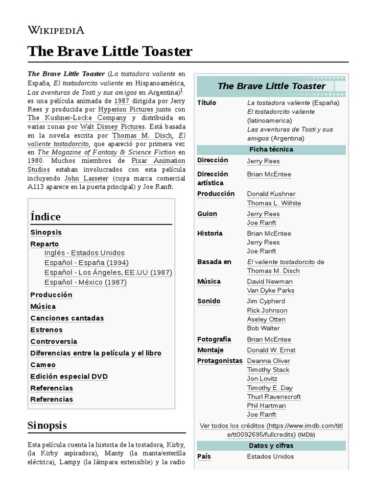 The Brave Little Toaster | PDF