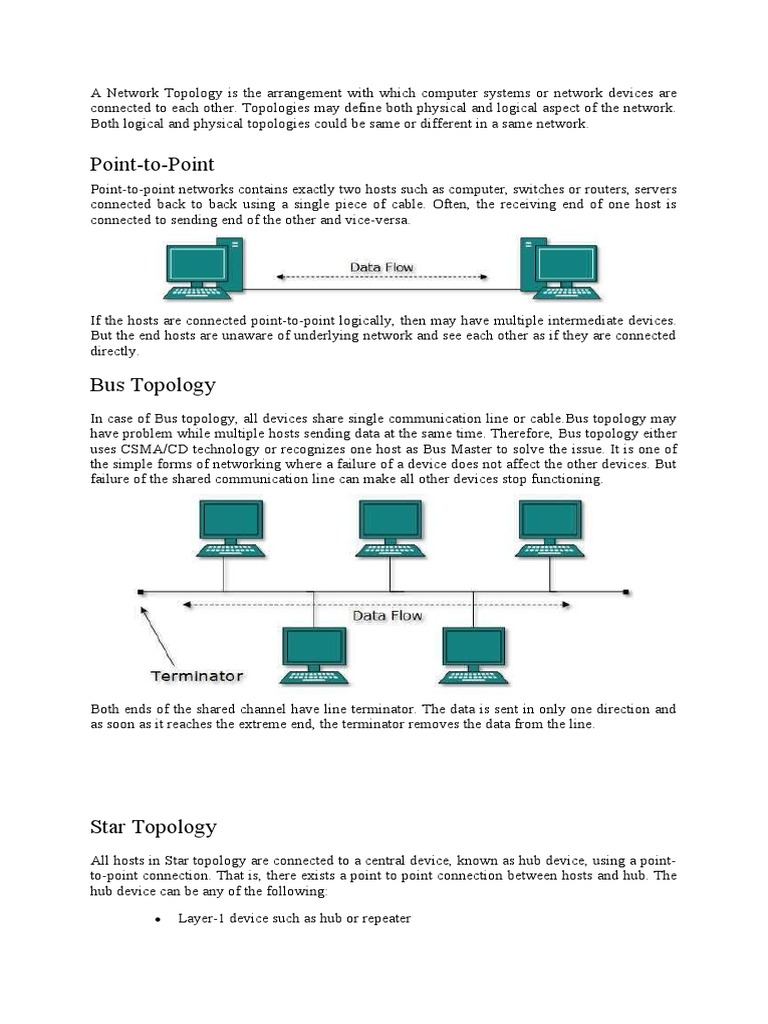 Overview of Network Topologies | PDF | Network Topology | Computer Network