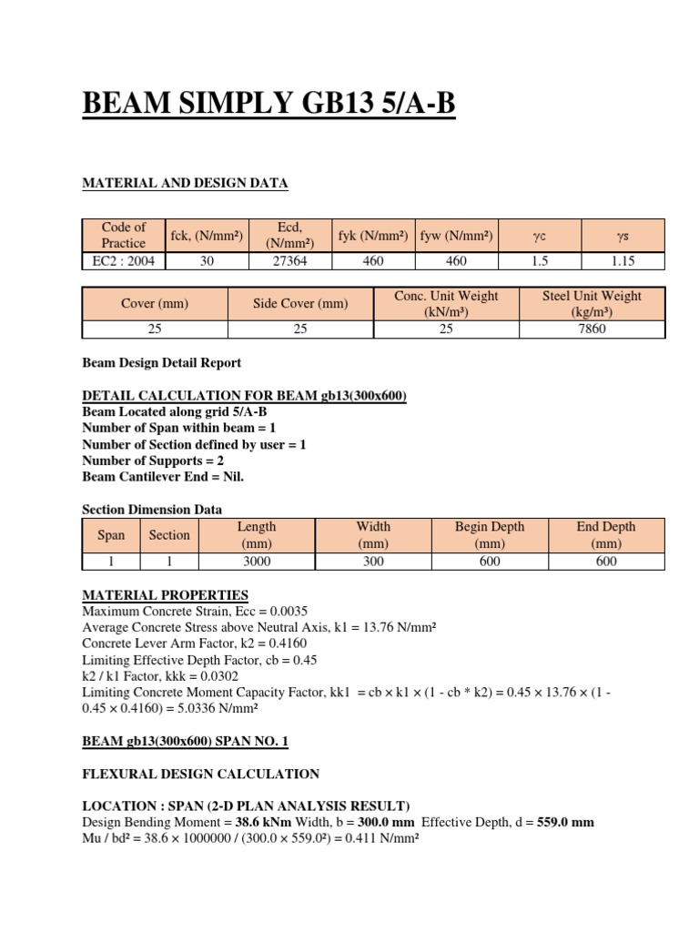 BEAM Idp Project | PDF | Beam (Structure) | Bending