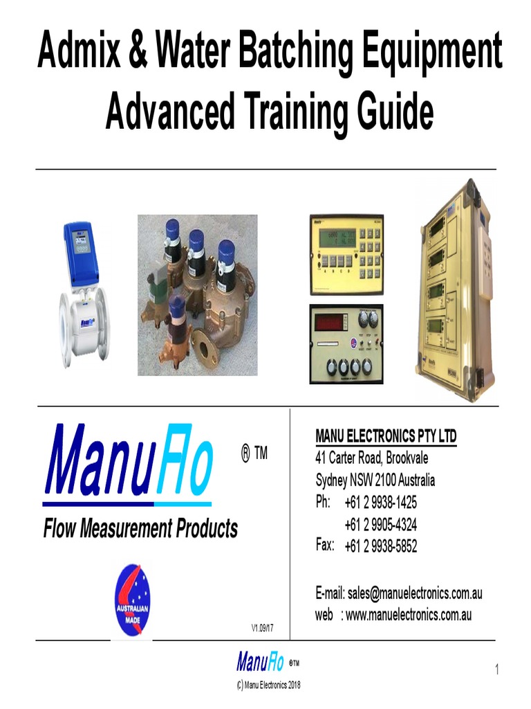 Training Manual 2018 | PDF | Flow Measurement | Valve