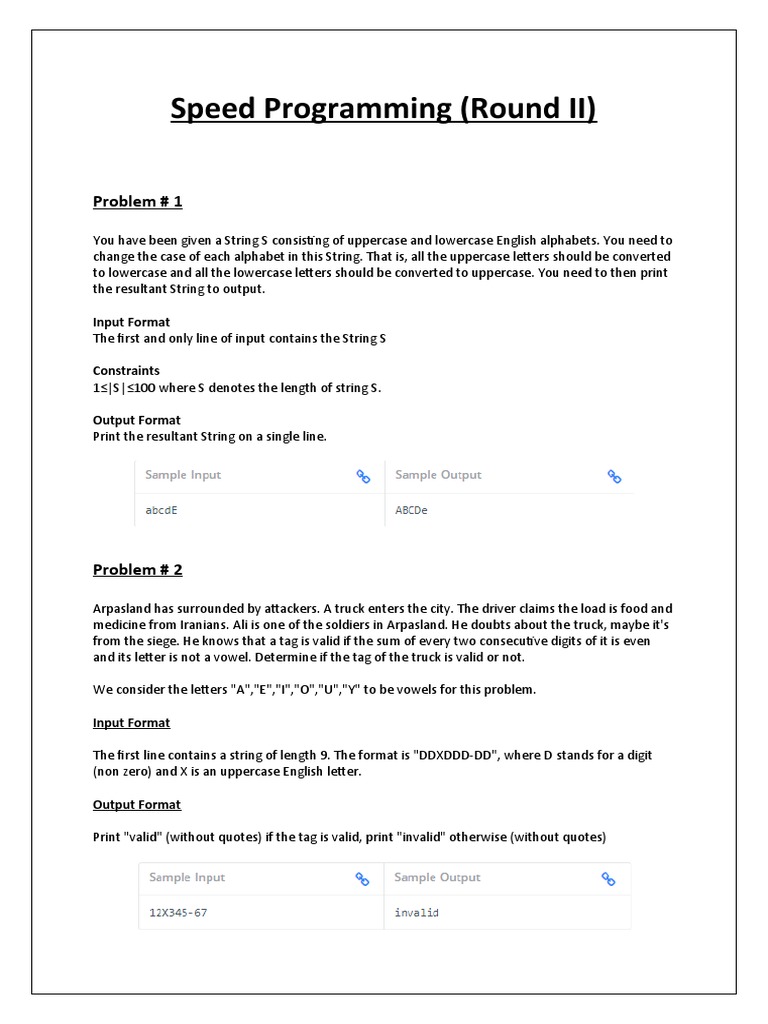 Speed Programming | PDF