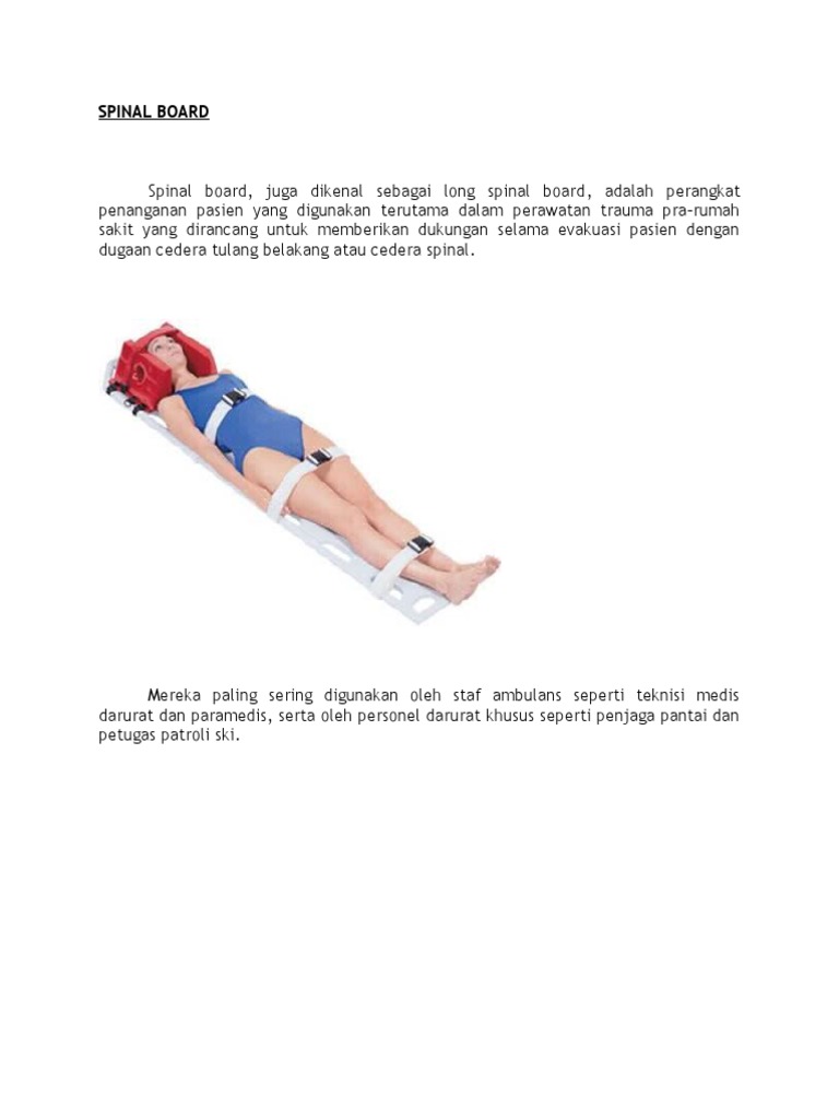 Sop Spinal Board | PDF