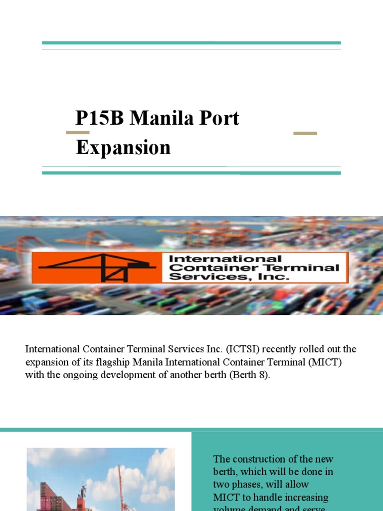 P15B Manila Port Expansion | PDF