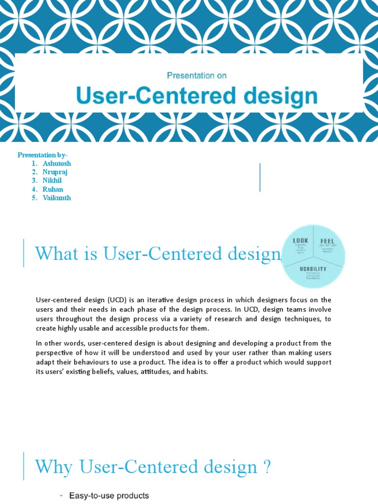 UiUx - UserCentered Design Presentation 1 | PDF | Usability | Design