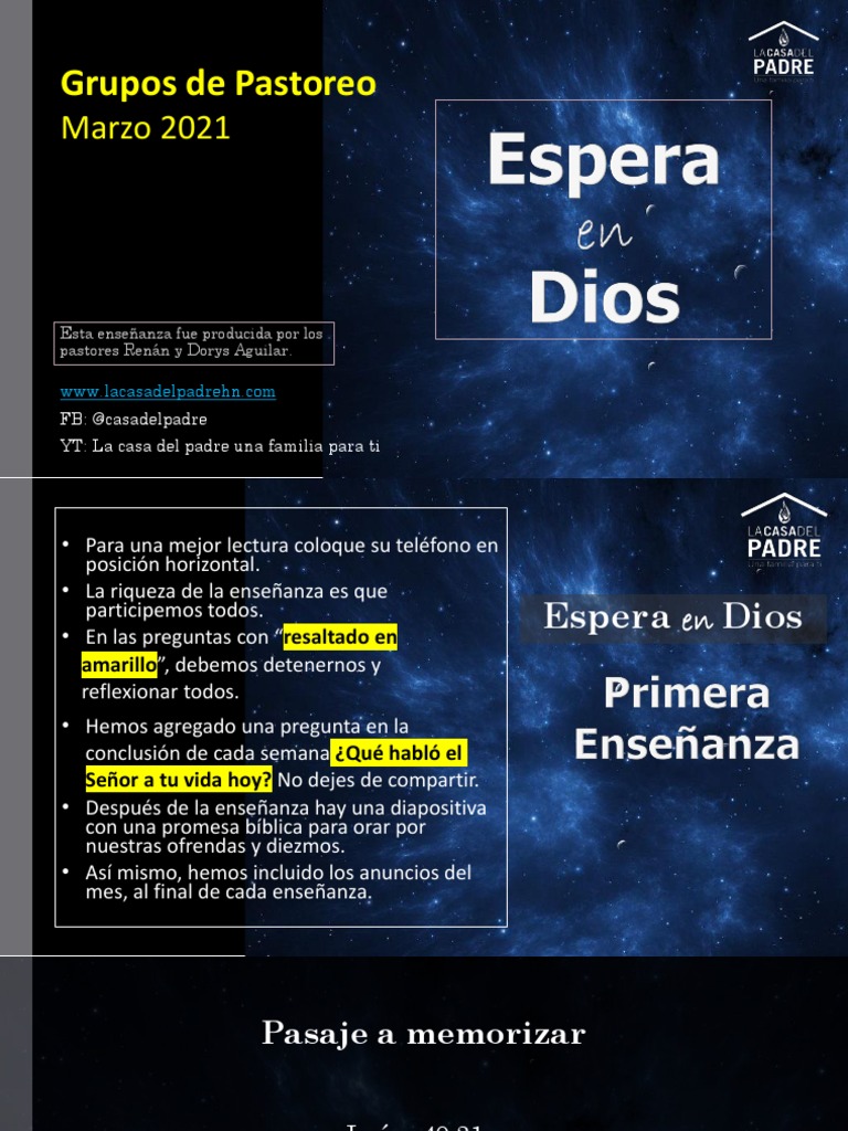 Espera en Dios: Fe y Provisión | PDF | Jesús | Cristo (título)