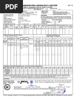 Sample MTC: Material Test Certificate | PDF | Screw | Manufactured Goods