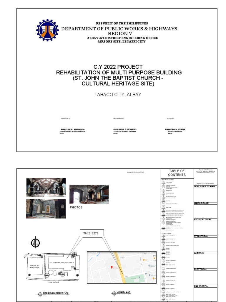 Tabaco Church | PDF | Architectural Elements | Structural Engineering