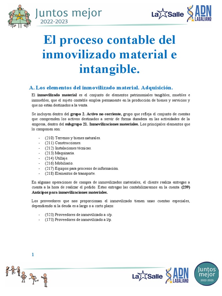 Inmovilizado Material e Intangible | PDF | Inversiones | Business