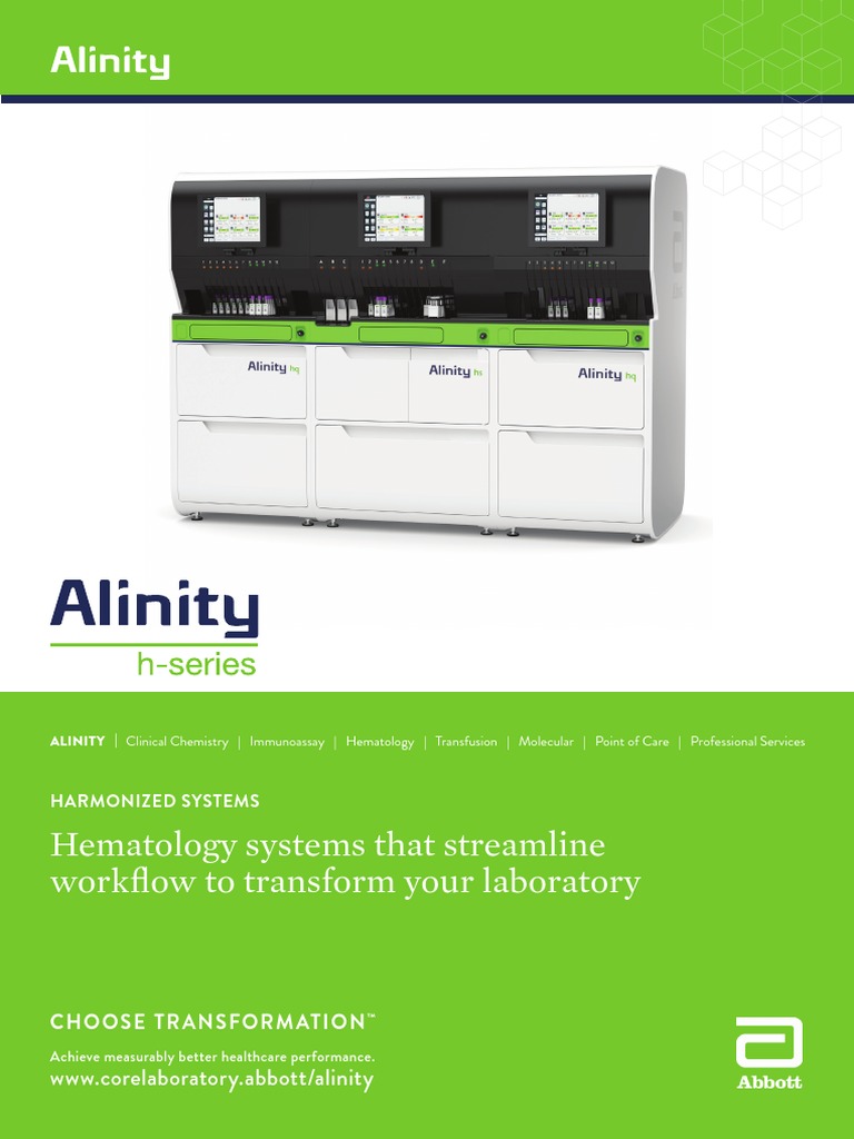 Alinity H Series Brochure v3 1 | PDF
