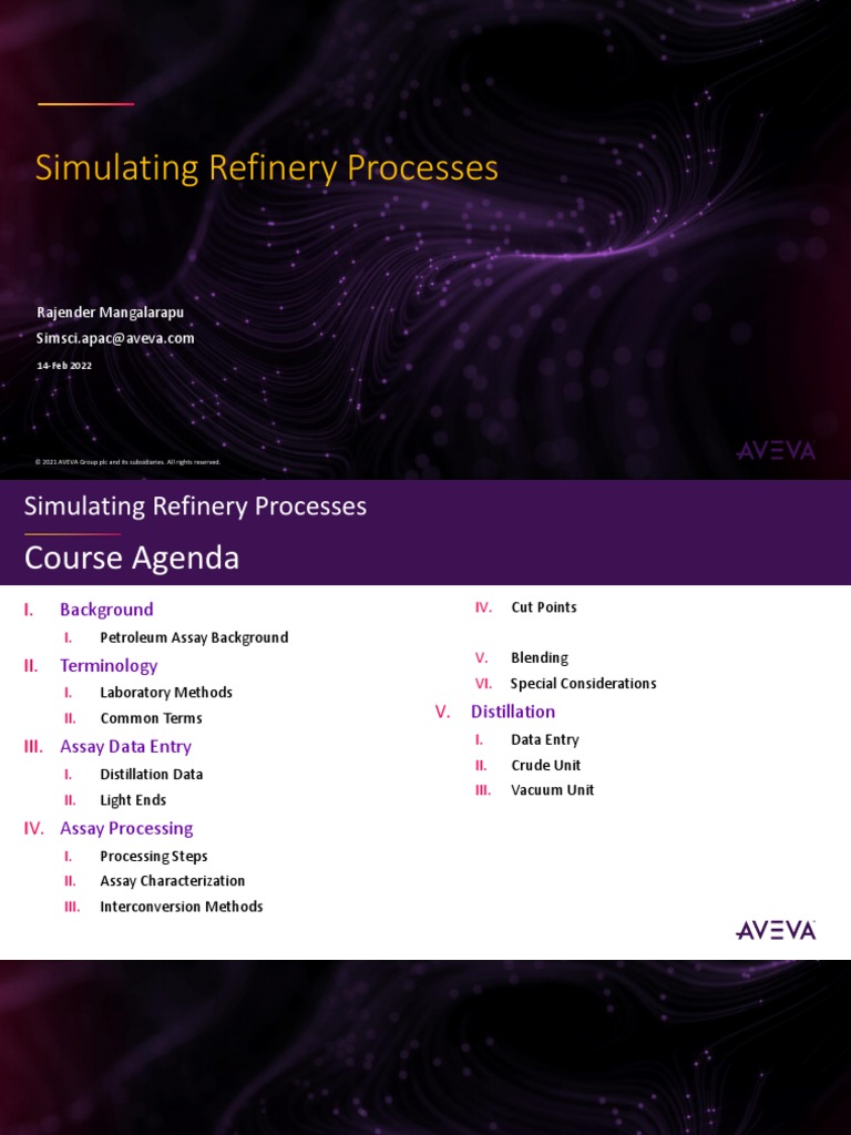 Simulating Refinery Processes | PDF | Petroleum | Distillation