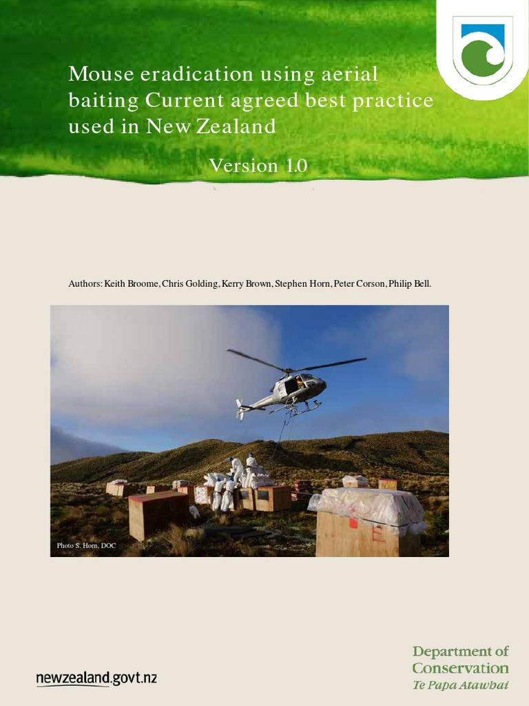 Mouse Eradication Using Aerial Baiting | PDF | Global Positioning ...