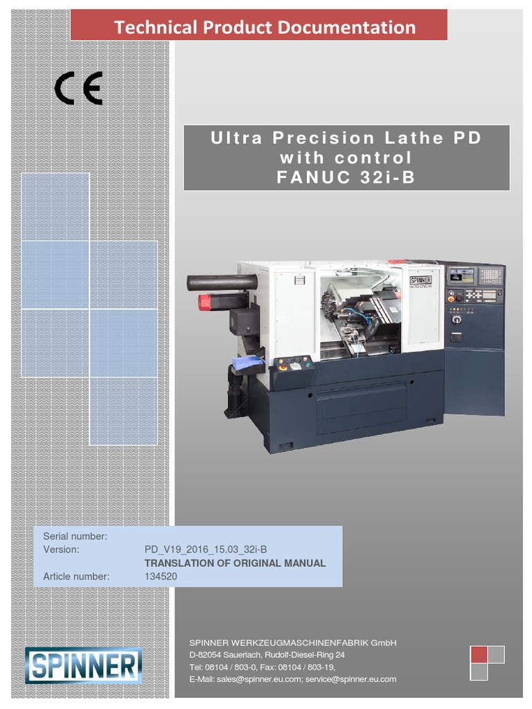 Manual Guide For Spinner | PDF | Numerical Control | Manufactured Goods