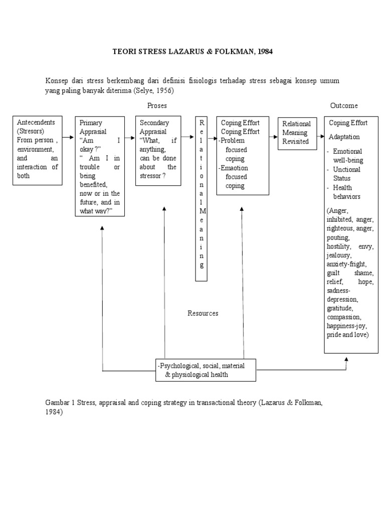 Teori Stress Lazarus & Folkman 1984 | PDF