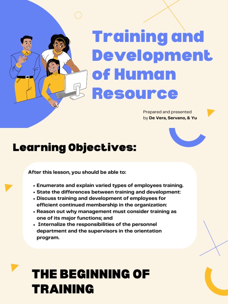 Training and Development of Human Resource - Group 3 | PDF | Employment ...