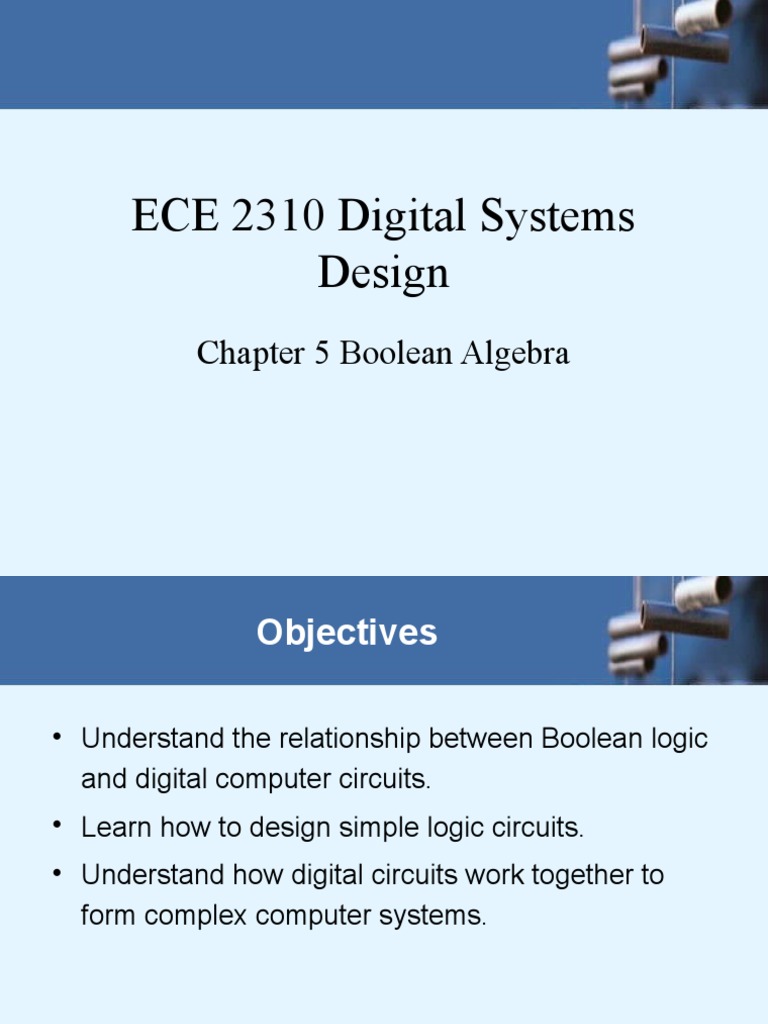 Chapter 5 Boolean Algebra And Logic Gates Pdf Logic Gate Boolean Algebra