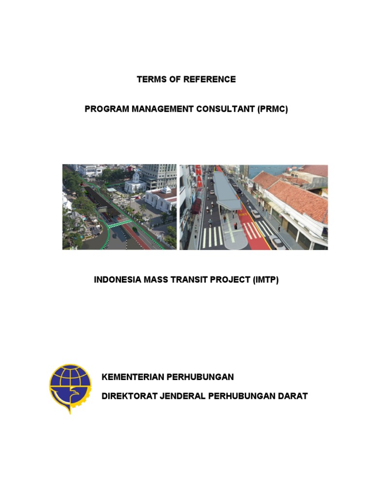 Indonesia Mass Transit Project TOR | PDF | Capacity Building | Databases