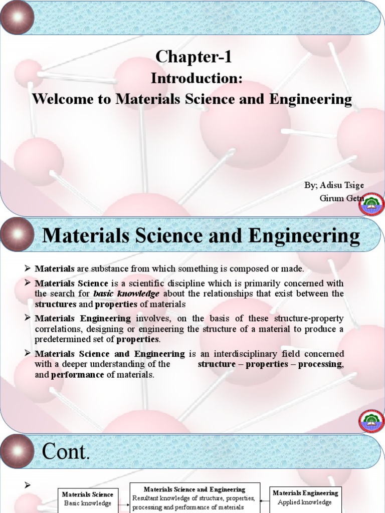 An Introduction to Materials Science and Engineering: Structure ...