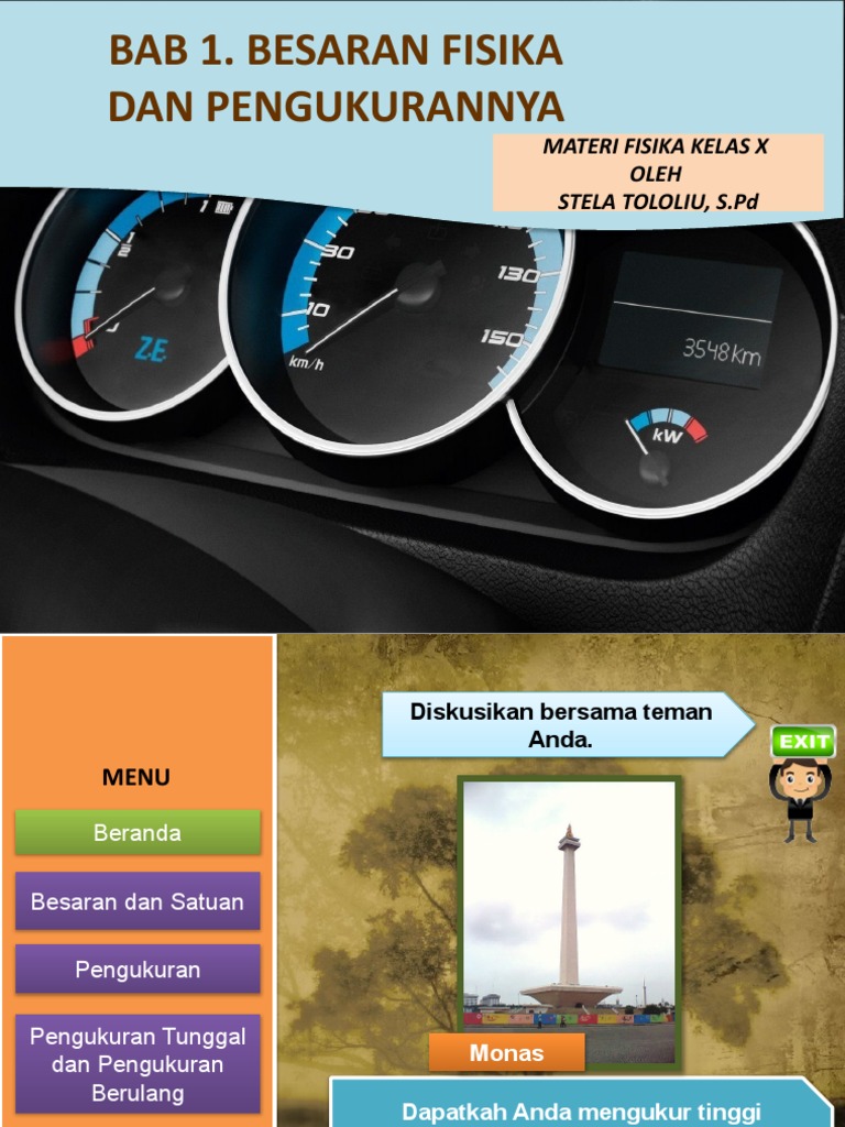 Bab 1 Besaran Fisika Dan Pengukurannya Ppt-1 | PDF