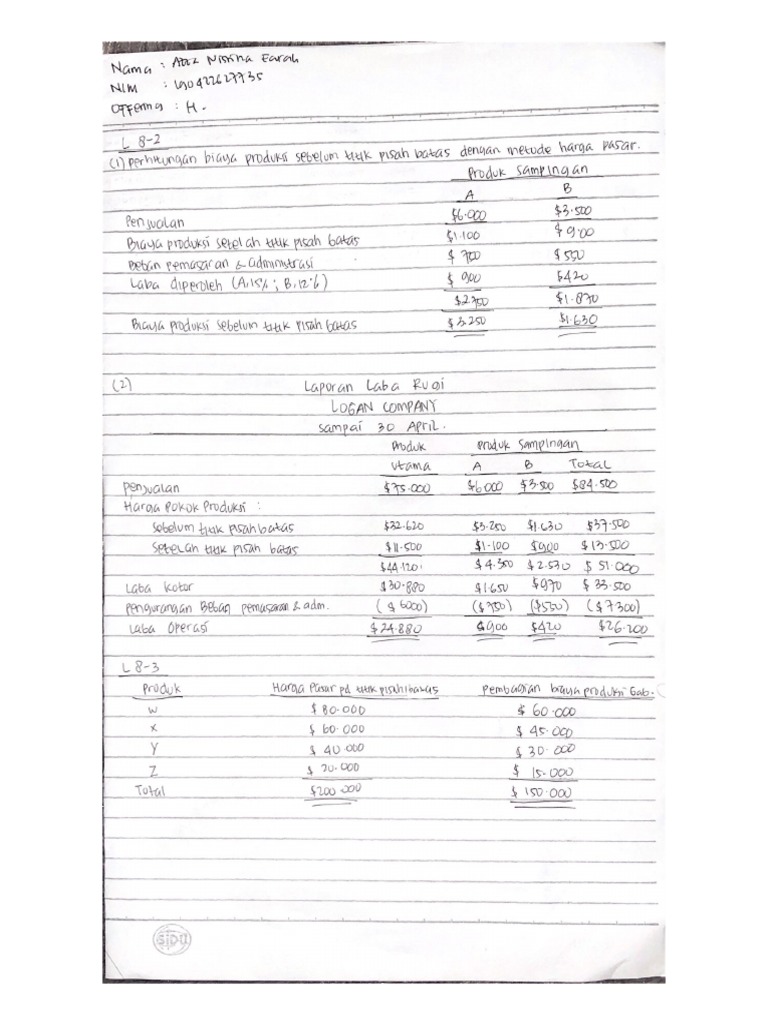 Jawaban AKBI Bab 8 | PDF