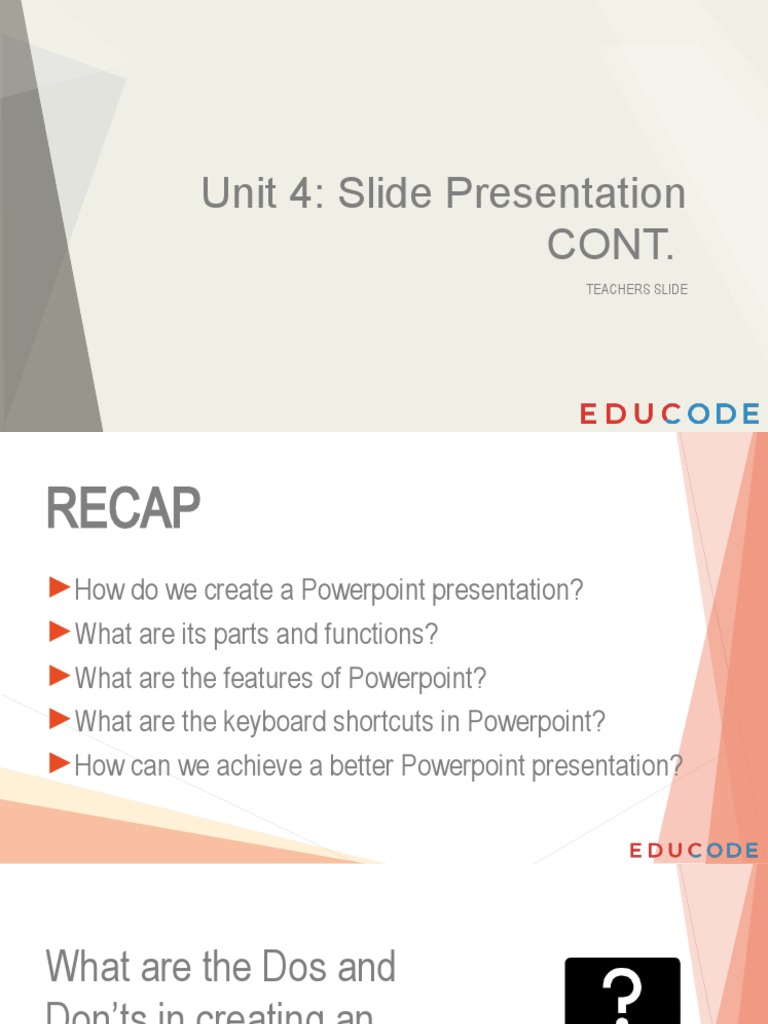 Presentation - Unit No.4 - Lesson No.3-4 - Grade 10 | PDF | Microsoft ...